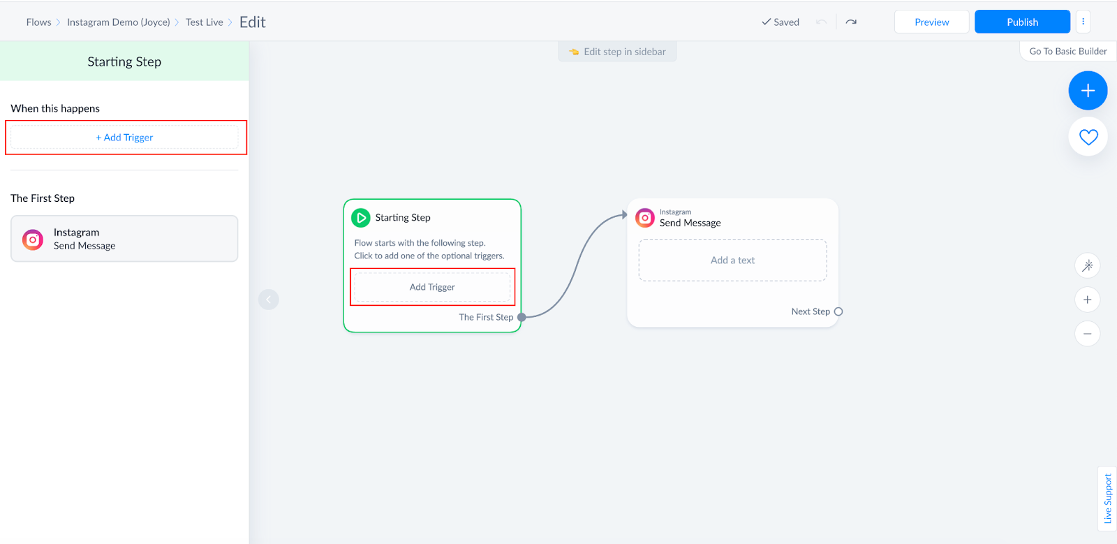 Instagram Live Comments Trigger – Manychat Help